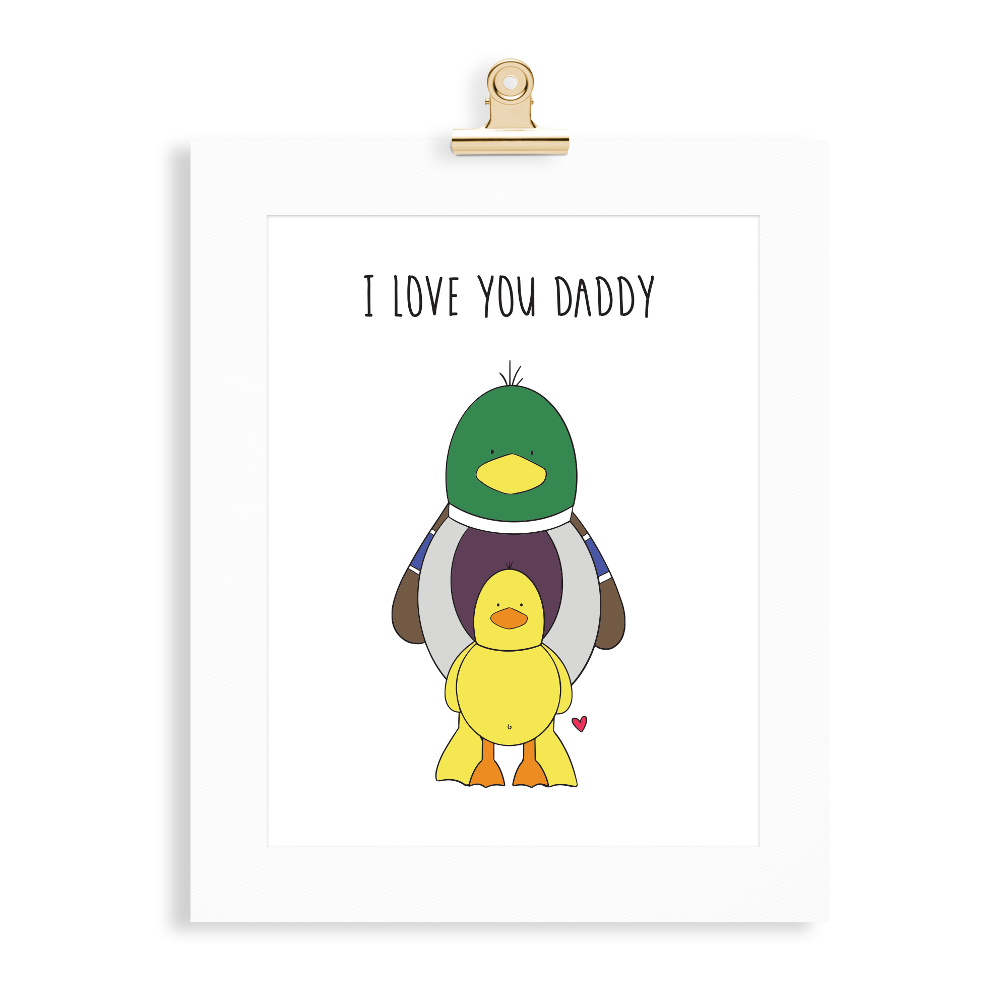 Duck Print (Love you Daddy) – Monkey & Me