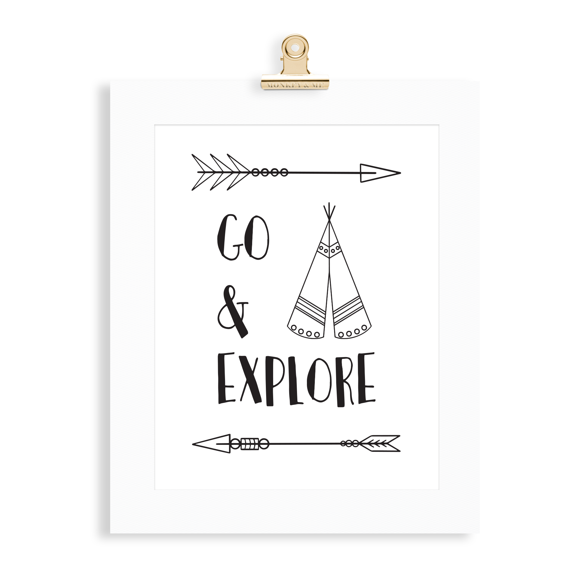 Go Explore Print – Monkey & Me